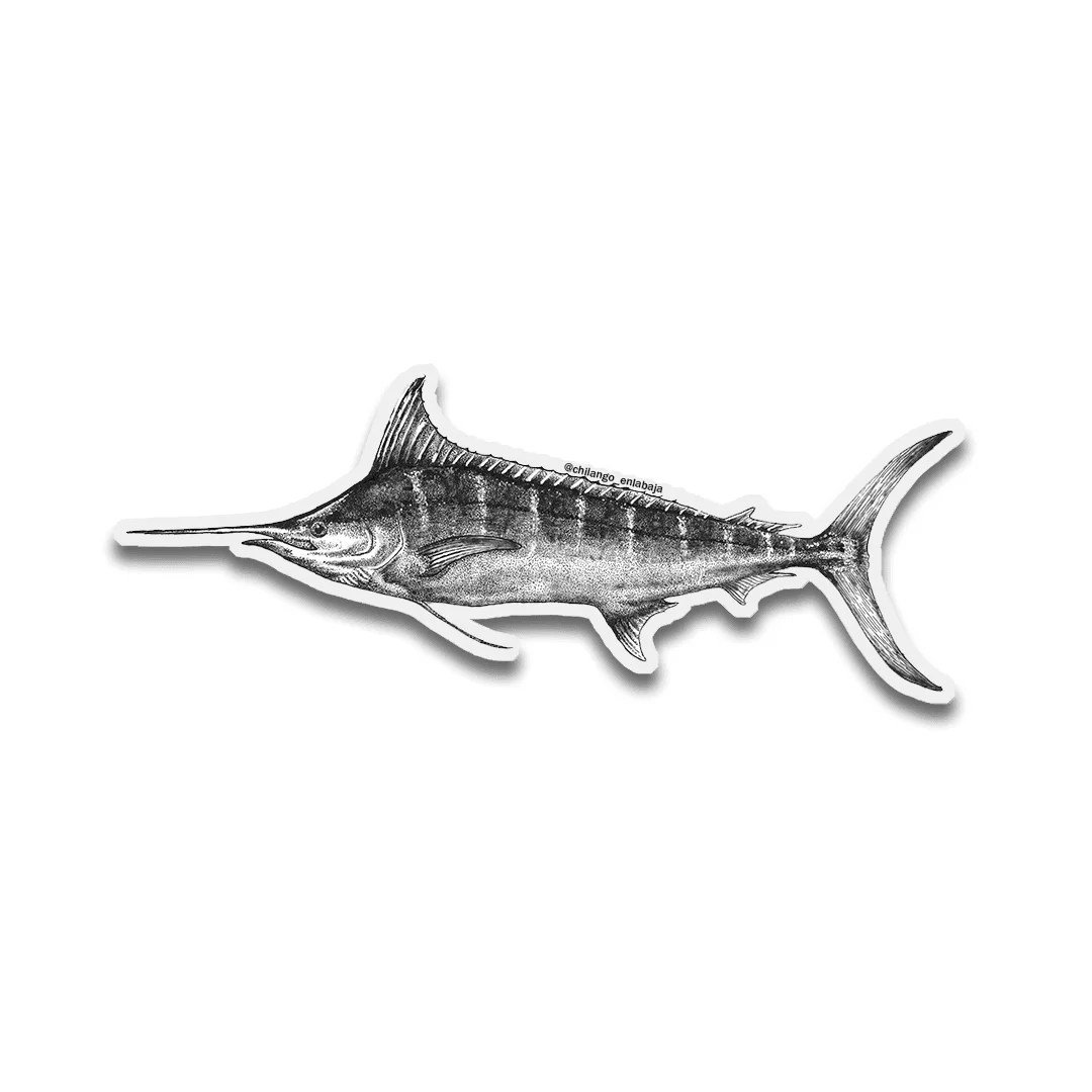 Sticker Marlin Azul - Illustrape