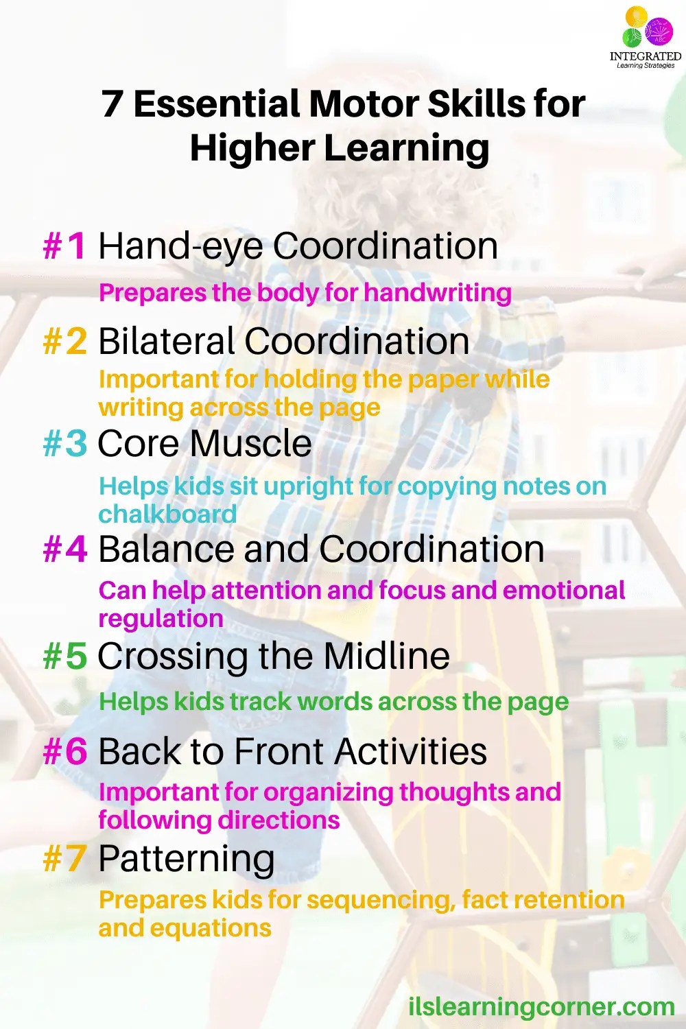 7 Essential Motor Skills needed for a Child to Reach Academic Success ...