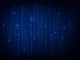 Premium Vector Abstract Falling Binary Code In The Matrix