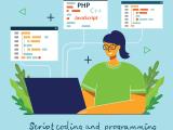 Premium Vector Programming And Coding Website Development