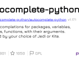 Autocomplete Python