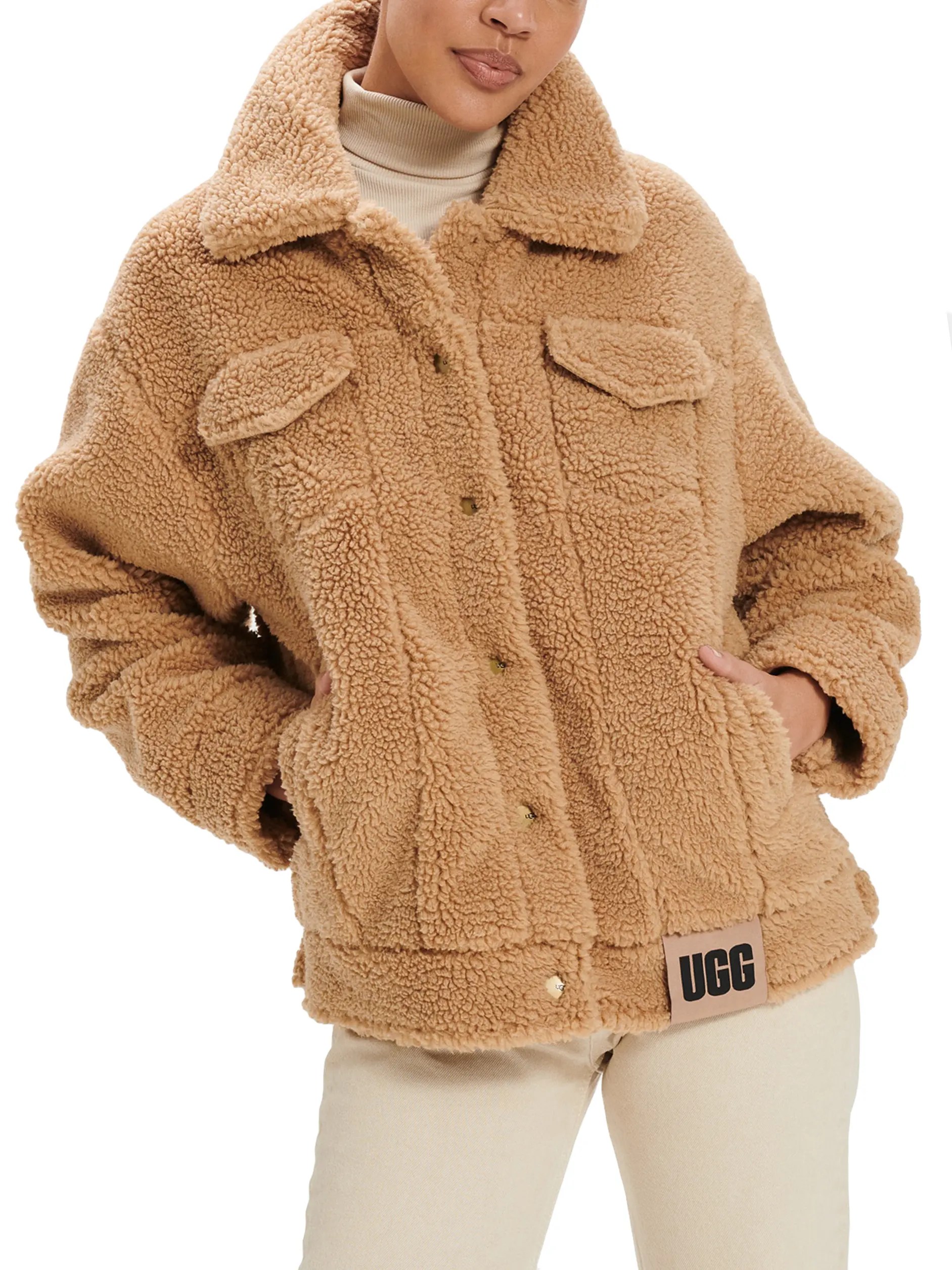 Shop Ugg Frankie Faux Shearling Trucker Jacket Saks Fifth Avenue