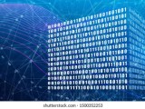 Binary Code Concept Algorithm Binary Data Stock Illustration 1500352253