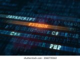 Python Programming Language Concept Coding Stock Illustration