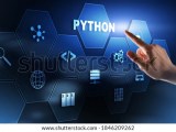 Python Programming Language Programing Workflow Abstract Stock Photo