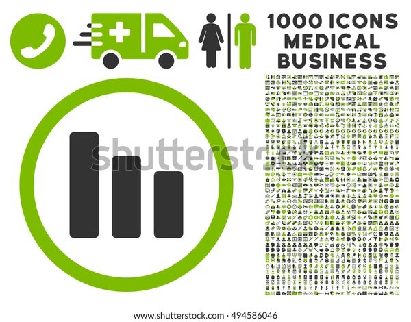 Bar Chart Decrease Icon With 1000 Medical Business - Download Creative Nature Picture | Desktop