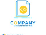Code Coding File Programming Script Blue Stock Vector Royalty Free
