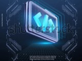 Development Software Concept Programming Data Processing Stock Vector