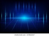 Digital Binary Code Pattern Technology Background Stock Vector Royalty