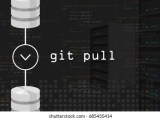 Git Pull Request Programming Coding Server Stock Vector Royalty Free