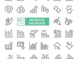 11 447 Increase And Decrease Graph Stock Illustrations Images