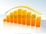 Increase Decrease Threedimensional Bar Graph Stock Vector Royalty Free