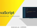 Javascript Programming Language Script Code On Stock Vector Royalty