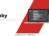 Learn Code Ruby Programming Language Ruby Stock Vector Royalty Free