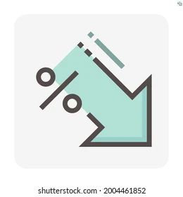 Percent Decrease Vector Design Consist Down Stock Vector Royalty Free - 4K Geometric Designs for Desktop