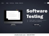 Software Development Programming Coding Testing Illustration Stock