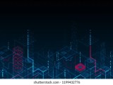 Technology Background Binary Computer Code Vector Stock Vector Royalty