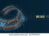 Visualization Sorting Data Abstract Processing Information Stock Vector