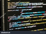 Software Developer Programming Code Abstract Computer Stock Photo