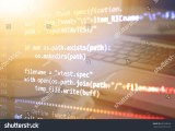 Software Developer Programming Code Abstract Computer Stock Photo