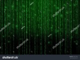 Abstract Technology Background Binary Computer Code Stock Vector