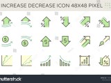Increase Decrease Graphic Element Vector Icon Stock Vector Royalty