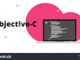 Learn Code Objectivec Programming Language Script เวกเตอร สต อก ปลอด