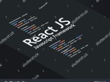 React Application Programming Language Coding Software Stock Vector