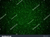 Vector Binary Code Green Background Big Stock Vector Royalty Free