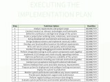 Sample Implementation Plan For Effective Execution Excel Template And
