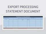 Free Outgoing Processing Statements Templates For Google Sheets And