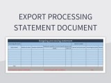 Free Outgoing Processing Statement Templates For Google Sheets And