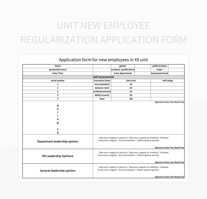 Free New Employee Regularization Templates For Google Sheets And ...