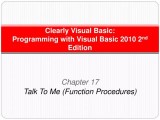 Ppt Clearly Visual Basic Programming With Visual Basic 2010 2 Nd