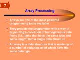 Ppt Array Processing Powerpoint Presentation Free Download Id 1218657
