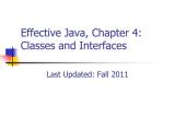 Ppt Effective Java Chapter 4 Classes And Interfaces Powerpoint