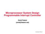 Ppt Microprocessor System Design Programmable Interrupt Controller