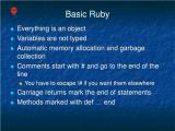 Ppt Ruby Programming Overview Powerpoint Presentation Free Download