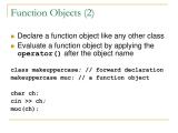 Ppt Function Classes And Objects Powerpoint Presentation Free