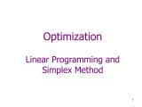 Ppt Optimization Linear Programming And Simplex Method Powerpoint