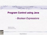 Ppt Program Control Using Java Boolean Expressions Powerpoint