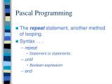 Ppt Pascal Programming Powerpoint Presentation Free Download Id 242546