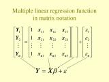 Ppt Linear Regression Models In Matrix Terms Powerpoint Presentation