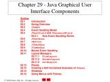 Ppt Chapter 29 Java Graphical User Interface Components Powerpoint