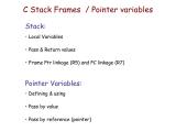 Ppt C Stack Frames Pointer Variables Powerpoint Presentation Free