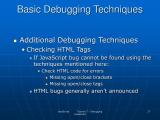Ppt Tutorial 7 Debugging Javascript Section A Basic Debugging