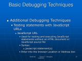 Ppt Tutorial 7 Debugging Javascript Section A Basic Debugging