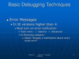 Ppt Tutorial 7 Debugging Javascript Section A Basic Debugging