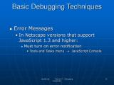 Ppt Tutorial 7 Debugging Javascript Section A Basic Debugging