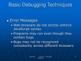 Ppt Tutorial 7 Debugging Javascript Section A Basic Debugging